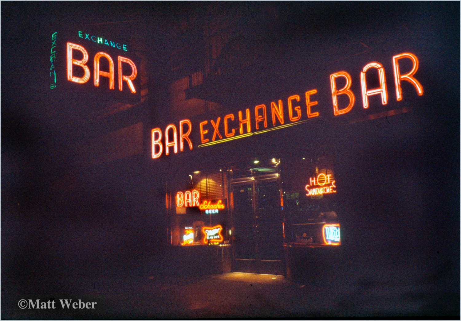 EXCHANGE BAR 1985 – Black and White Street Photographs of New York City ...